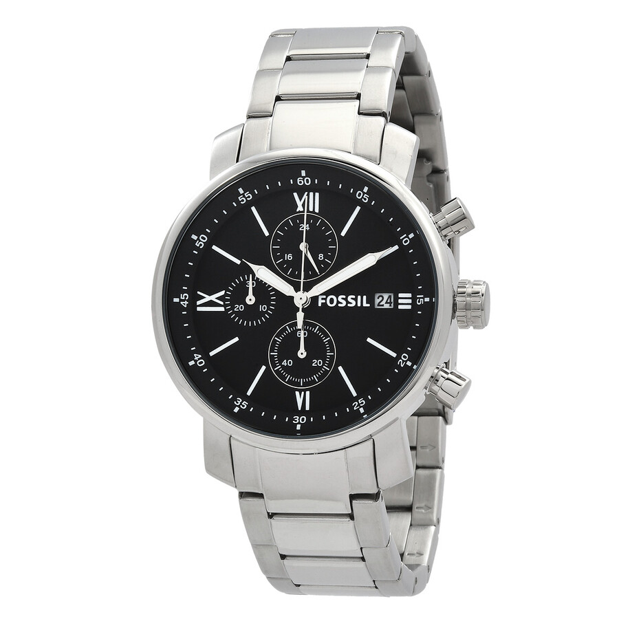 Fossil Rhett Chronograph Quartz Black Dial Men's Watch BQ1000 ...