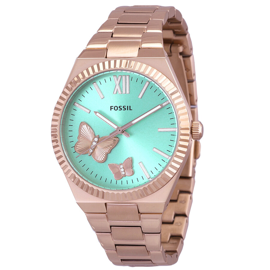 Fossil Scarlette Quartz Green Dial Ladies Watch ES5277 - Watches ...