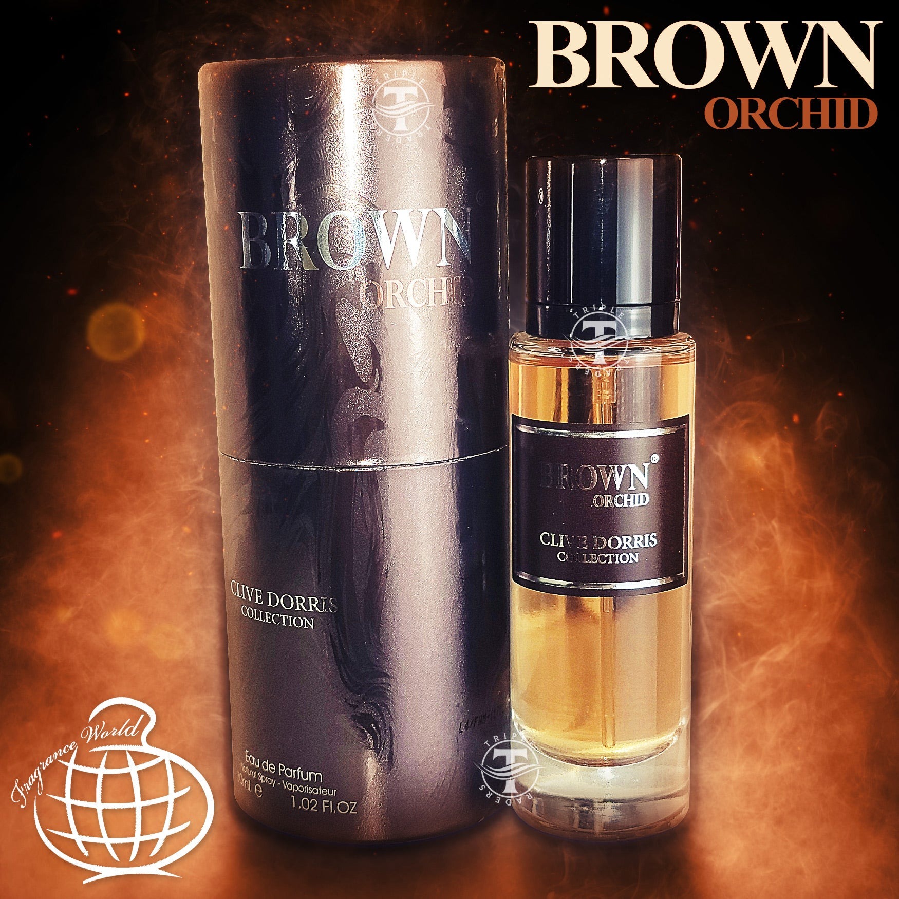 Fragrance World Unisex Brown Orchid EDP Spray 1.0 oz Fragrances ...