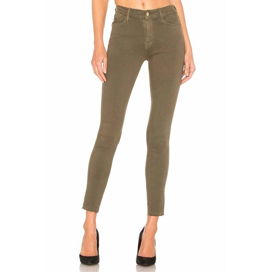 Frame Ladies Le High Skinny Jeans Washed Army, Size 27 126761-Washed ...