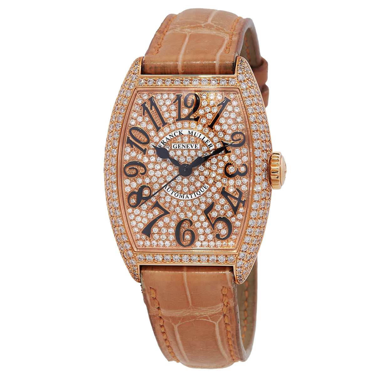 Franck Muller Cintree Curvex Automatic Diamond Watch 7500 SC AT FO D CD ...