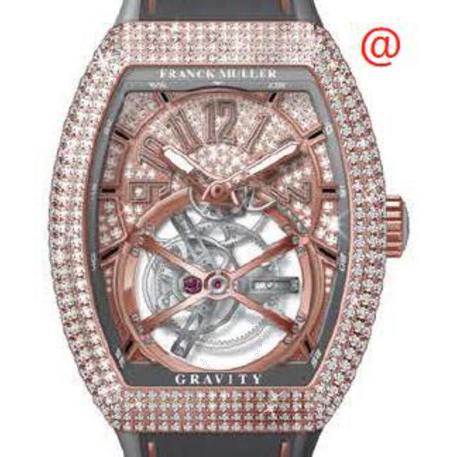 Franck Muller Gravity Hand Wind Diamond Gold Dial Men's Watch V45TGRAVITYCSDCD5NTT(DIAMTT5N ...