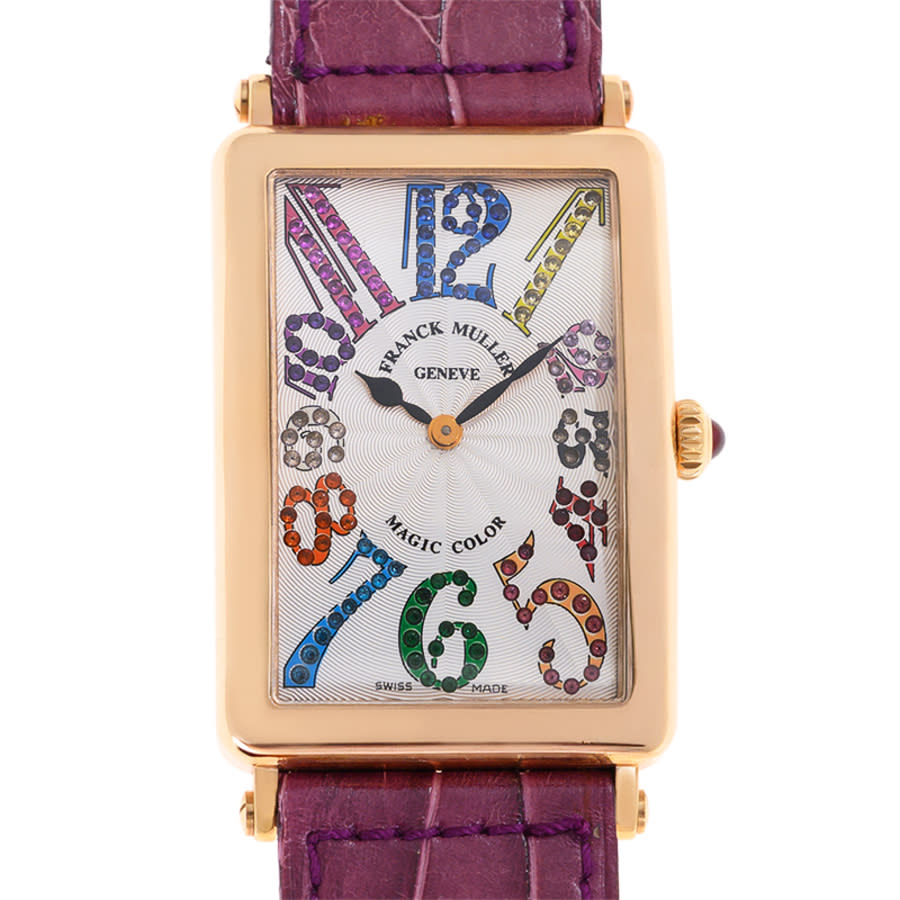 Franck Muller Long Island Quartz Silver Dial Ladies Watch 1002QZMAGCOL ...