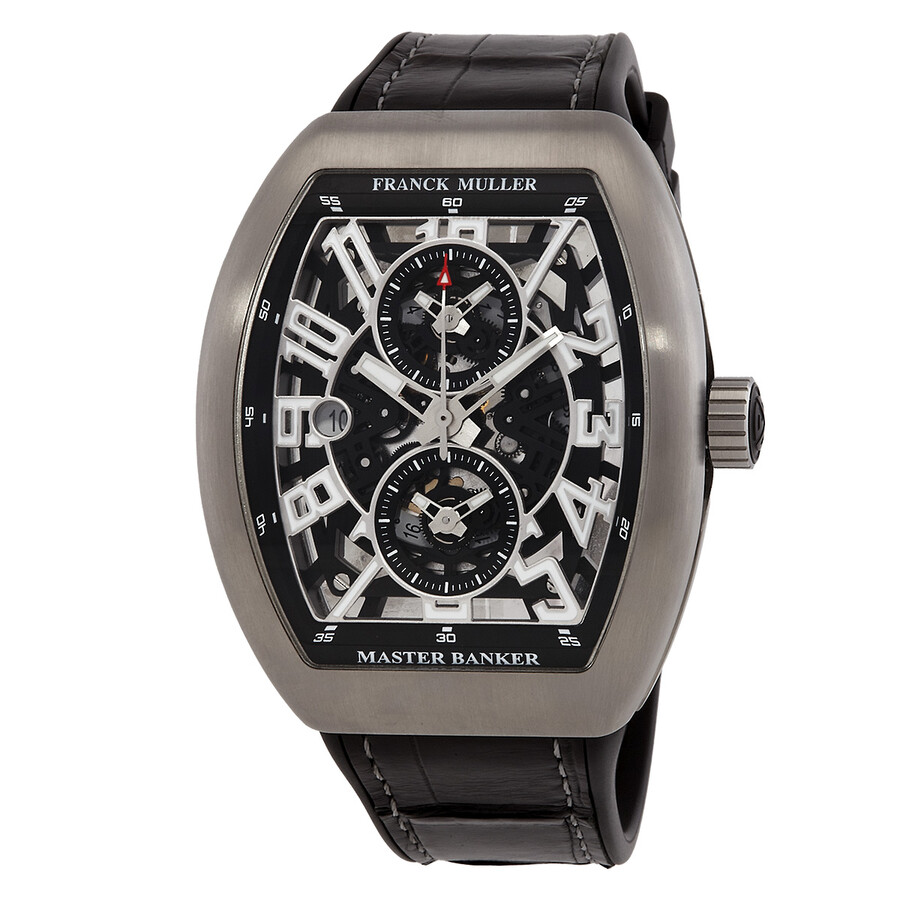 Franck Muller Master Banker Skeleton Automatic Men's Watch V 45 MB SC ...