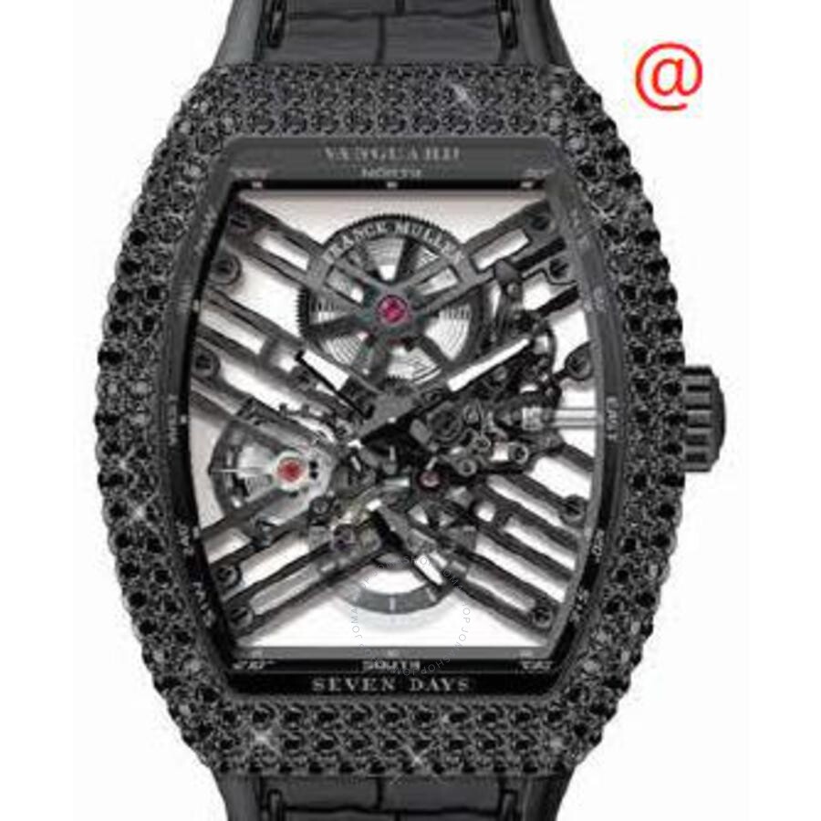 Franck Muller Seven Days Hand Wind Diamond Men's Watch V45S6SQTDACNRNR ...