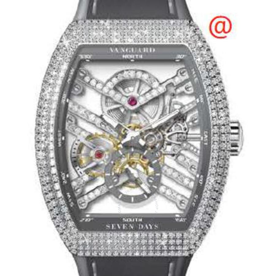 Franck Muller Seven Days Hand Wind Diamond Men's Watch ...