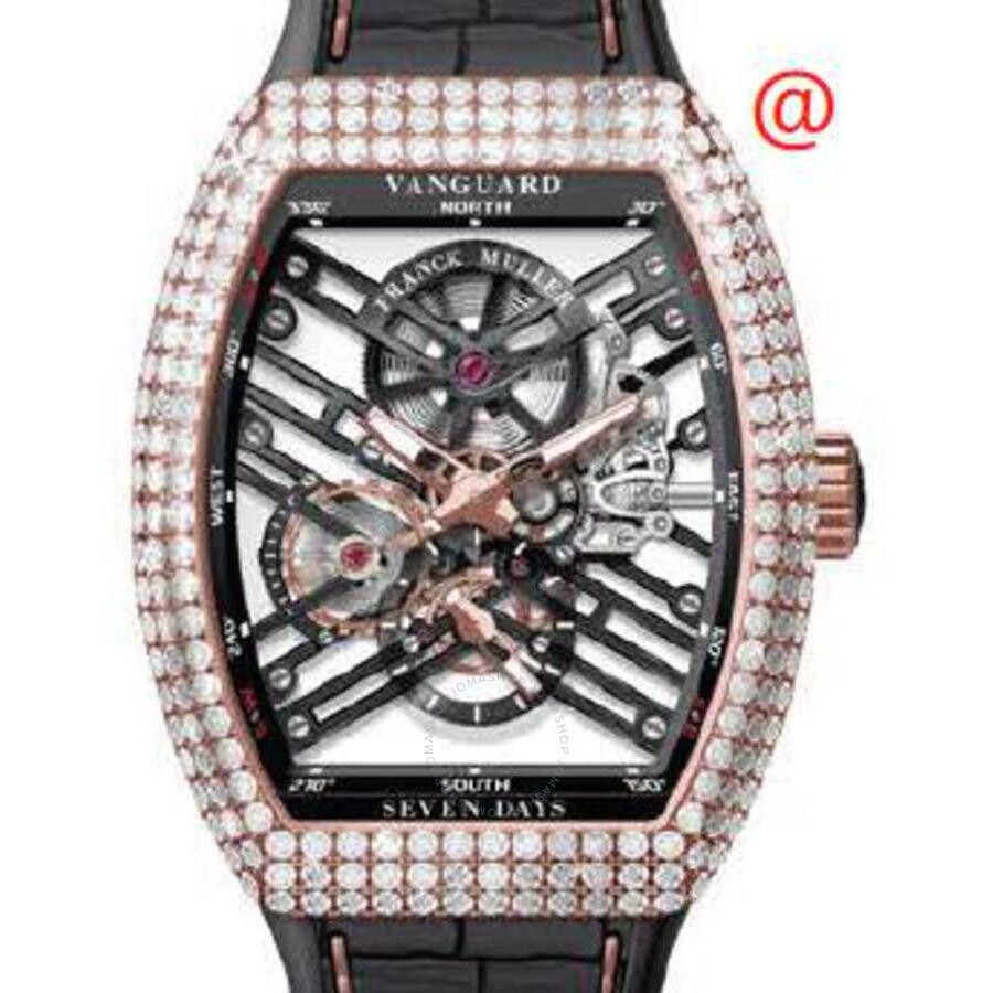 Franck Muller Seven Days Hand Wind Diamond Men's Watch ...