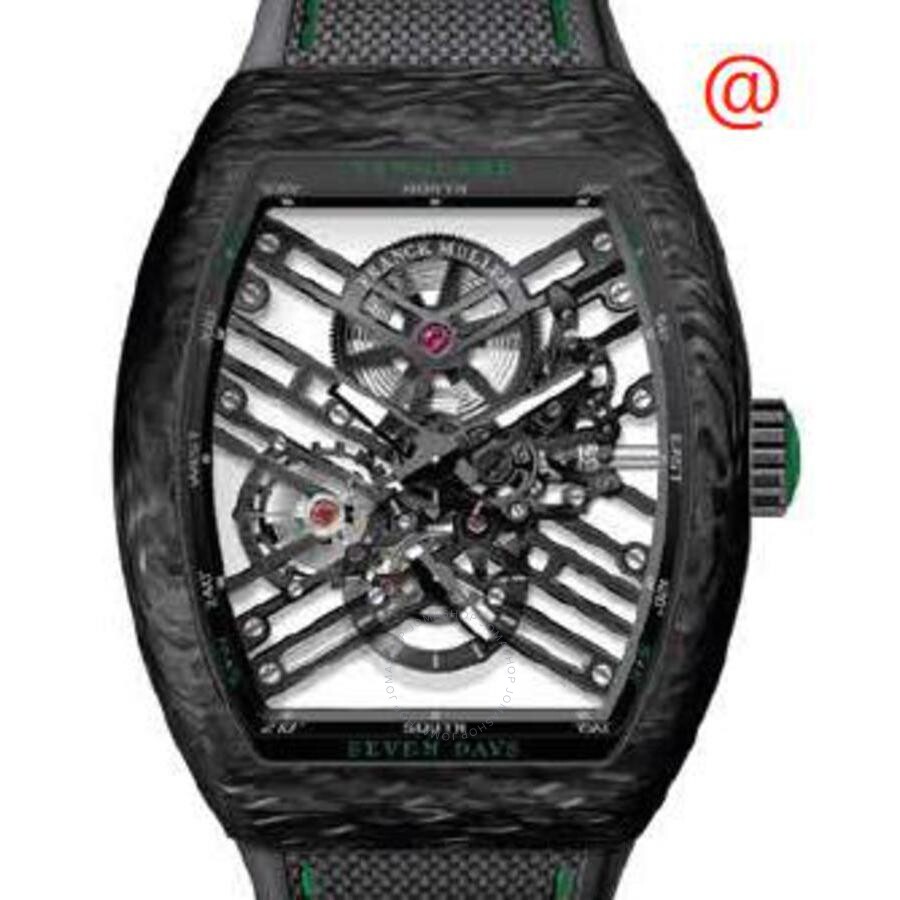 Franck Muller Seven Days Hand Wind Men's Watch V45S6SQTCARBONVE(NRGRIVE ...