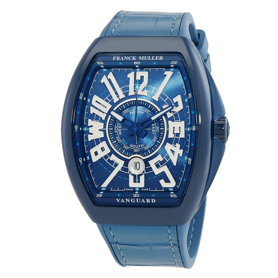 Franck Muller Vanguard Ceramic Automatic Blue Dial Men's Watch V 45 YT SC DT MAR CR MR (MR ...