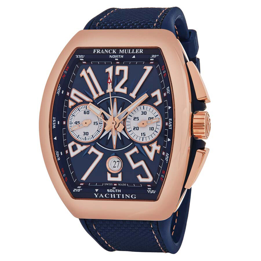 Franck Muller Vanguard Chronograph Automatic Blue Dial Men's Watch ...