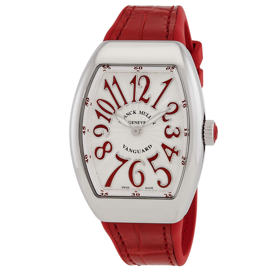Franck Muller Vanguard Quartz Silver Dial Ladies Watch 35QZREDSILRED ...