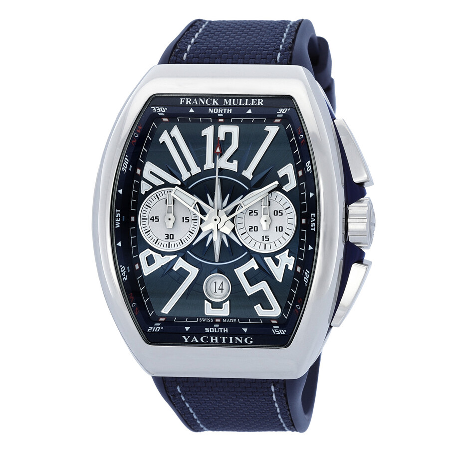 Franck Muller Vanguard Yachting Chronograph Automatic Blue Dial Men's ...