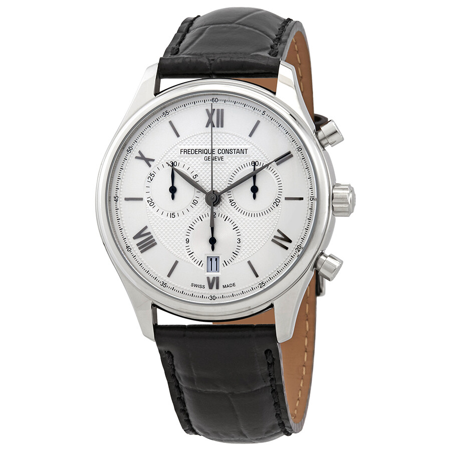 Frederique Constant Classics Chronograph Quartz Silver Dial Men's Watch ...