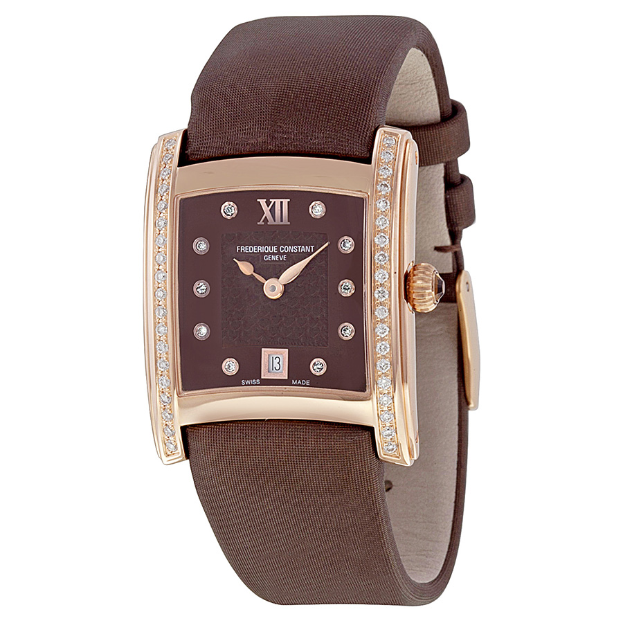 Frederique Constant Delight Brown Dial Ladies Watch FC-220CHD2ECD4 ...