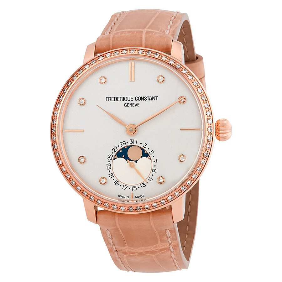 Frederique Constant Slimline Moonphase Automatic Ladies Watch FC ...