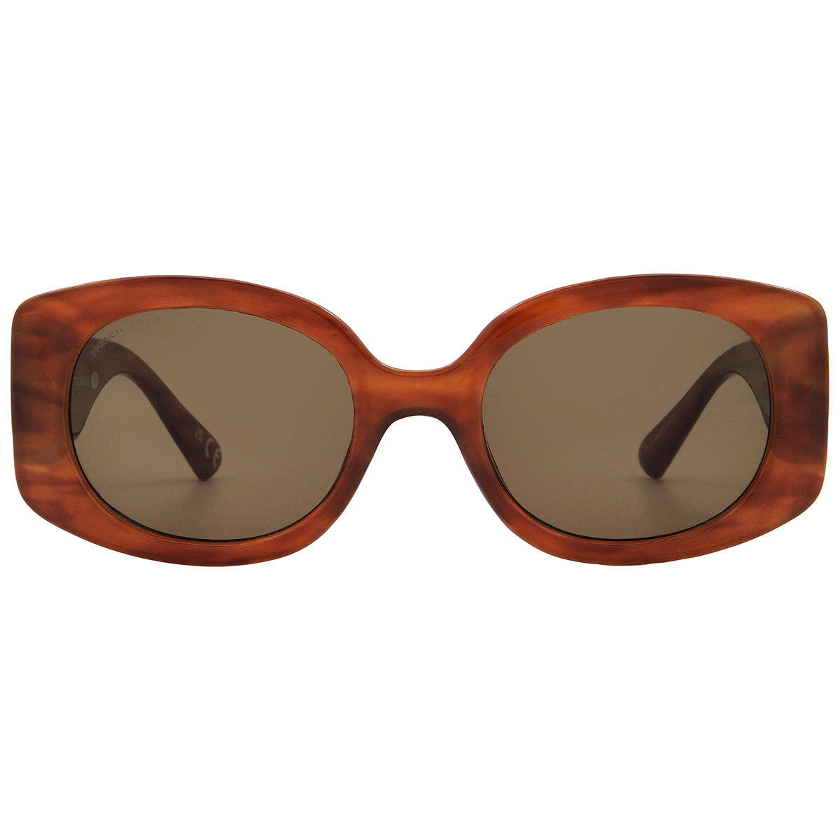 French Connection FC 23 25 BRN Brown Oval Ladies Sunglasses 10266449 ...