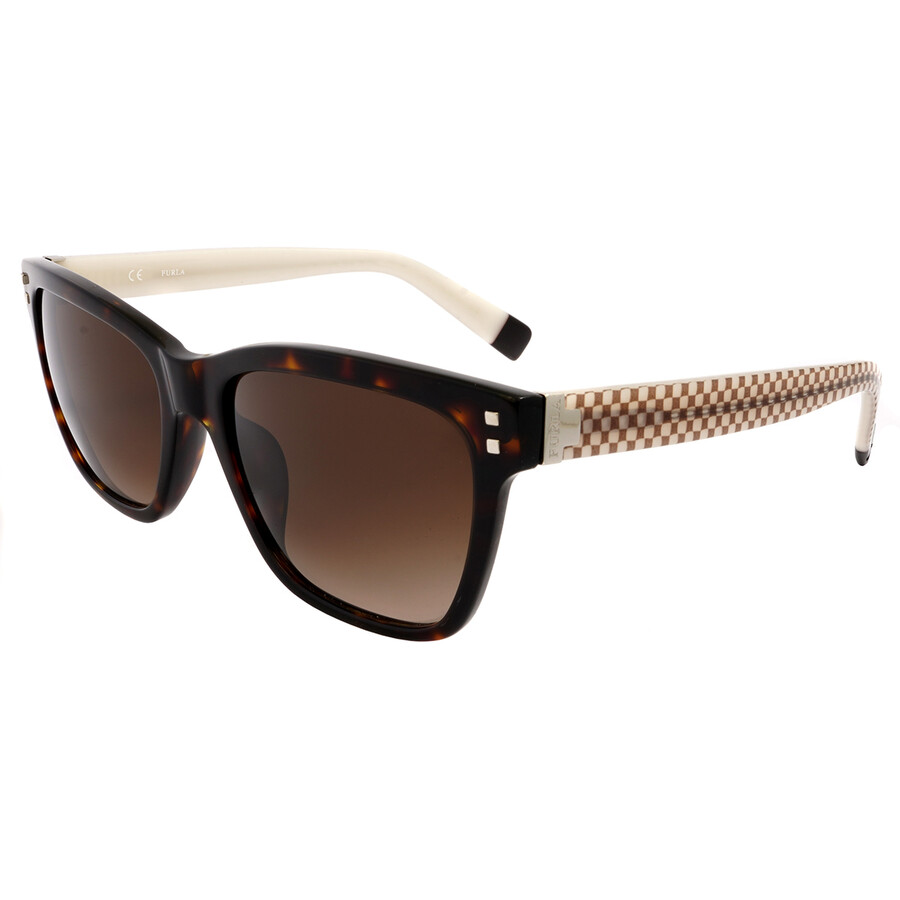 Furla Gradient Brown Square Ladies Sunglasses SU4901 0743 54 ...