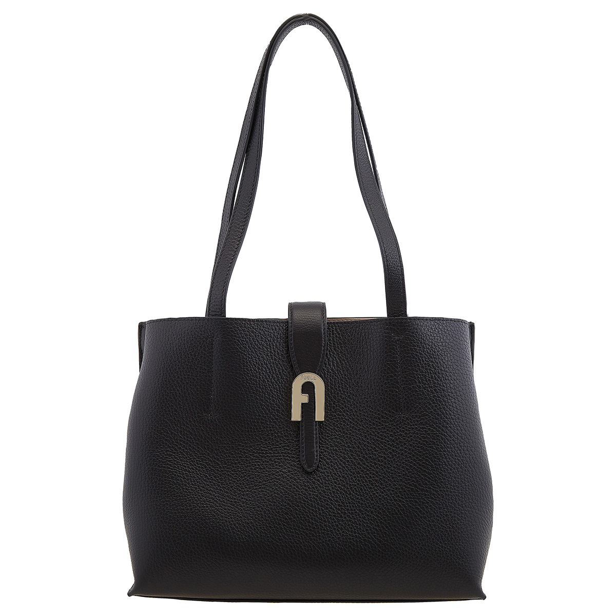 Furla Ladies Sofia M Leather Tote Bag In Black BATTPRS-HSF-O60 ...