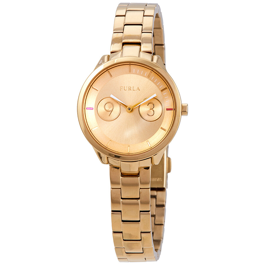 Furla Metropolis Champagne Dial Ladies Watch R4253102508 8033288733799 ...