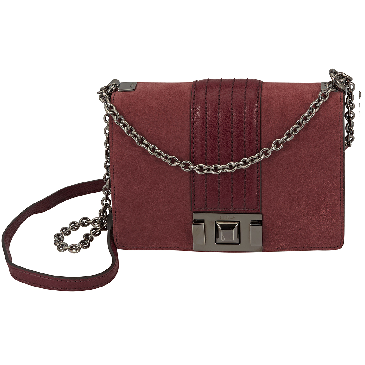 Furla Mimi Mini Suede And Leather Crossbody Bag - Ribes G BYX8 1033428 ...