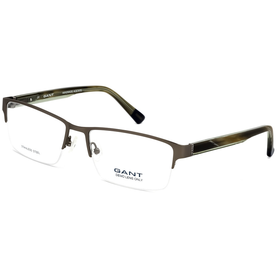 Gant Ladies Gunmetal Rectangular Eyeglass Frames GA307100954 ...
