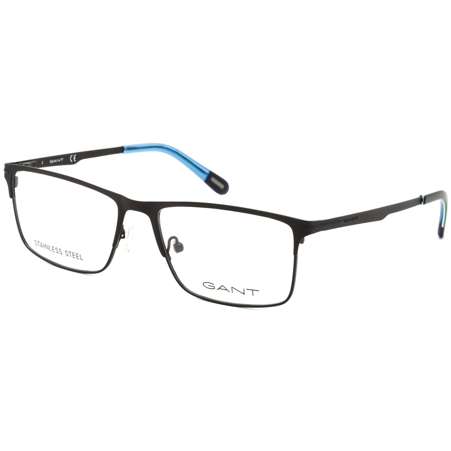 Gant Men's Black Square Eyeglass Frames GA312800257 664689845408 ...