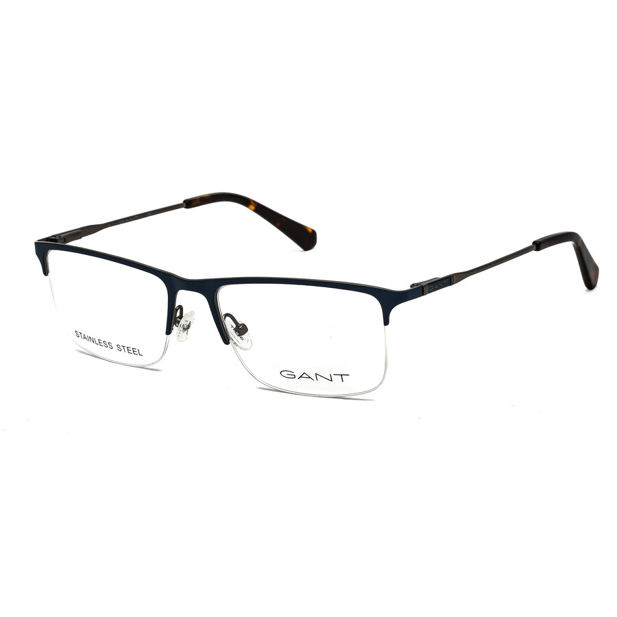 Gant Men's Blue Rectangular Eyeglass Frames GA324309155 889214254689 ...
