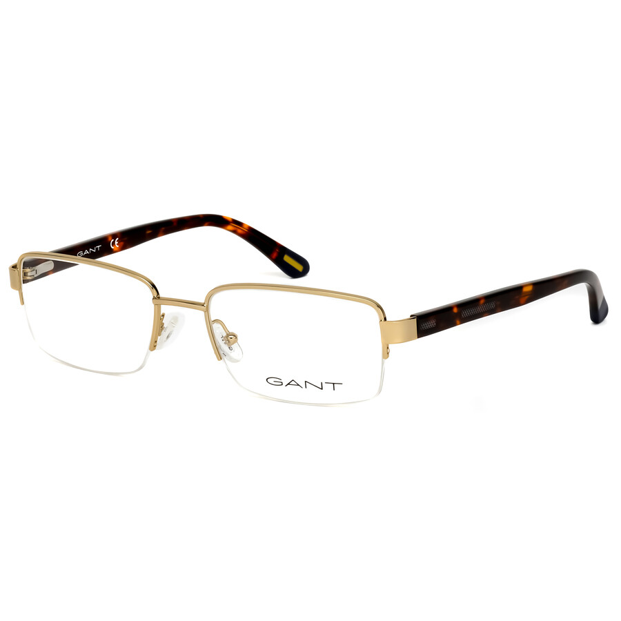 Gant Men's Gold Tone Round Eyeglass Frames GA314903253 664689875337 ...