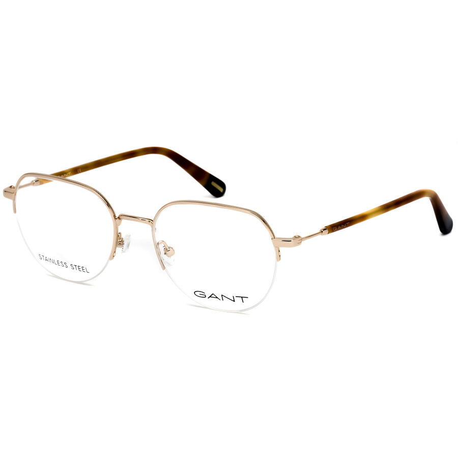 Gant Men's Gold Tone Square Eyeglass Frames GA319503252 889214064387 ...