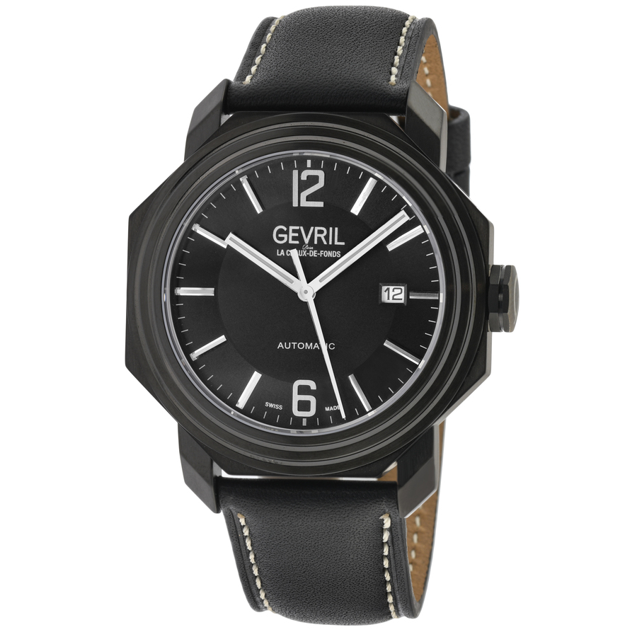 Gevril Canal St Automatic Black Dial Men's Watch 46511 840840131478 ...