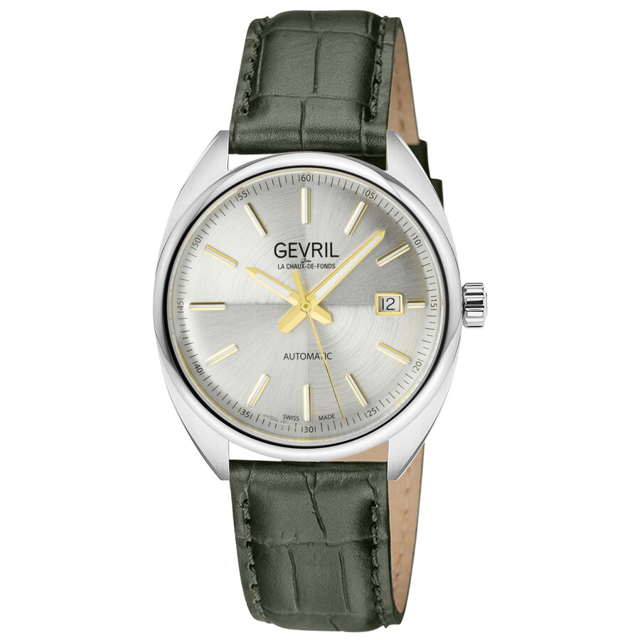 Gevril Five Points Automatic Silver Dial Men's Watch 48702A 840840129925 - Watches, Five Points ...
