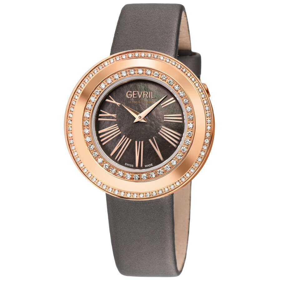 Gevril Gandria Mother of Pearl Dial Ladies Watch 12252 840840142870 ...