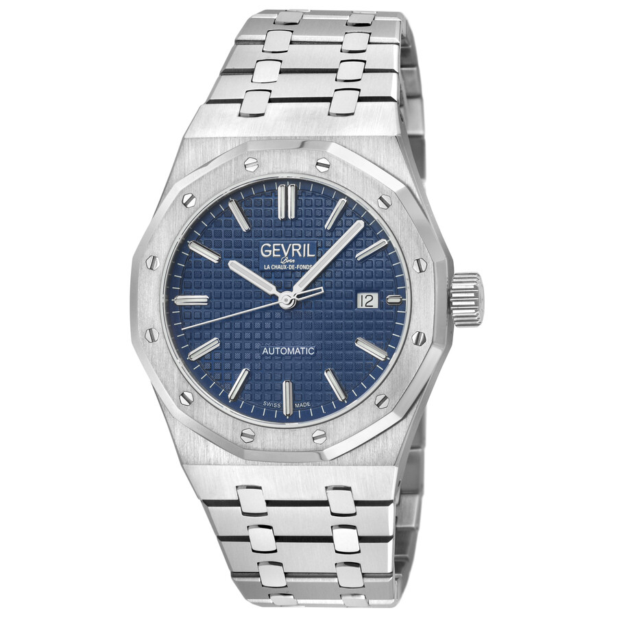 Gevril Gotham Automatic Blue Dial Men's Watch 49401B 840840147936 ...