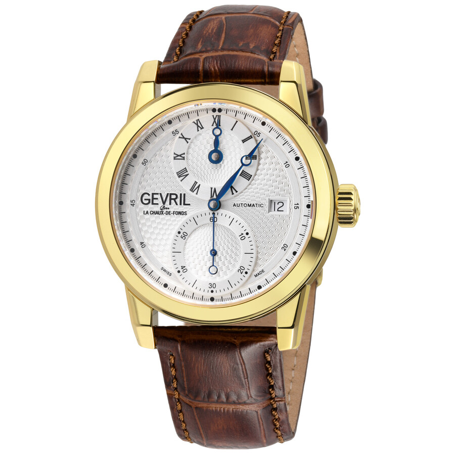 Gevril Gramercy Automatic Silver Dial Men's Watch 24051 840840140845 ...