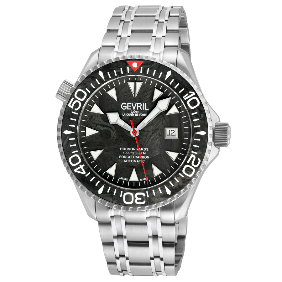 Gevril Hudson Yards Automatic Black Dial Men's Watch 48850B ...