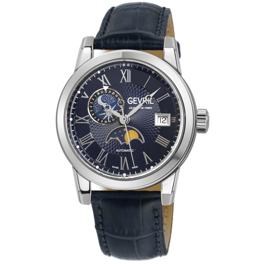 Gevril Madison Automatic Blue Dial Men's Watch 2599 840840125743 ...