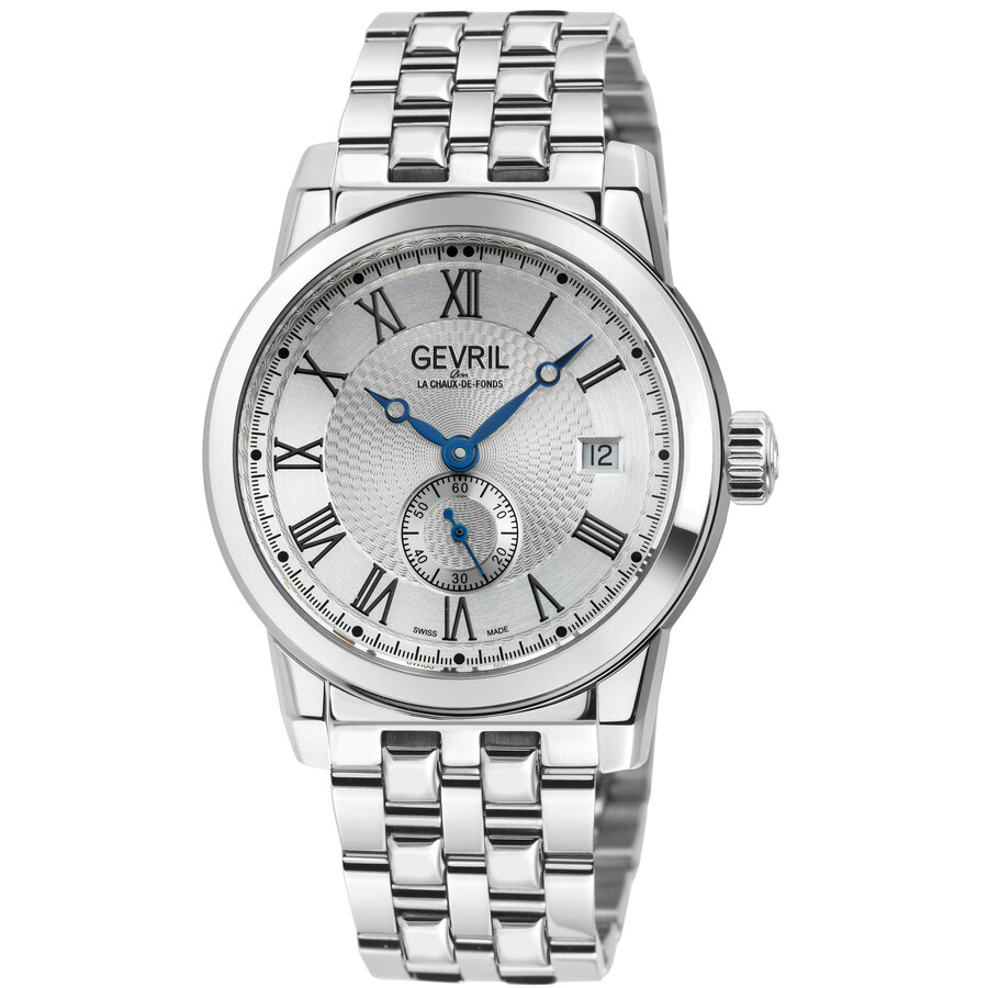Gevril Madison Automatic Silver Dial Men's Watch 2501 846341086057 ...