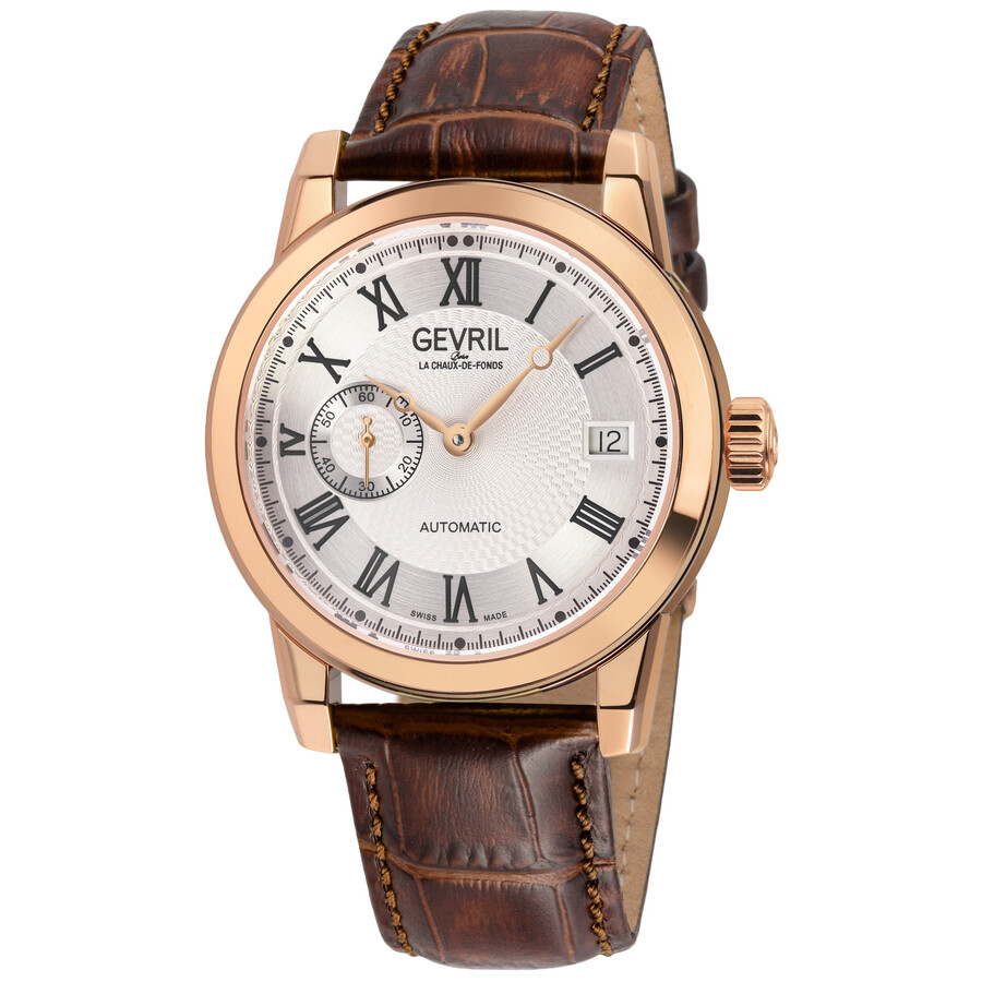 Gevril Madison Automatic Silver Dial Men's Watch 2567 840840149558 - Watches, Madison - Jomashop