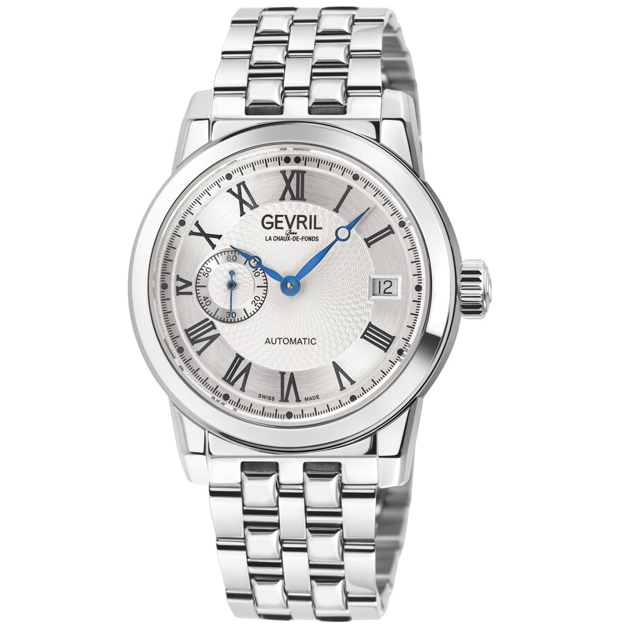 Gevril Madison Automatic White Dial Men's Watch 2563B 840840149572 ...