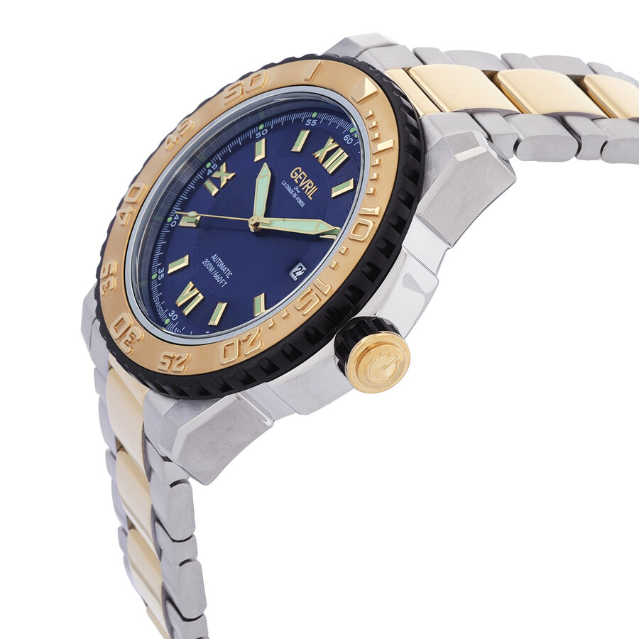 Gevril Seacloud Automatic Blue Dial Men's Watch 3125B - Gevril ...
