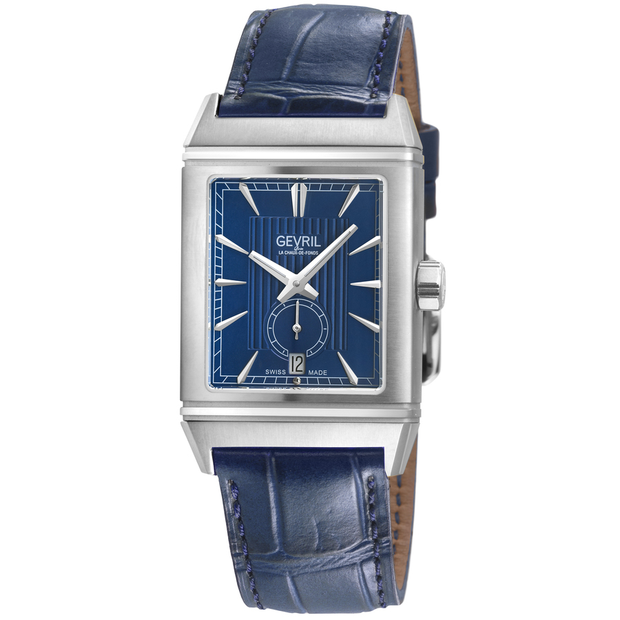 Gevril Time Square Automatic Blue Dial Men's Watch 49701 840840149602 ...