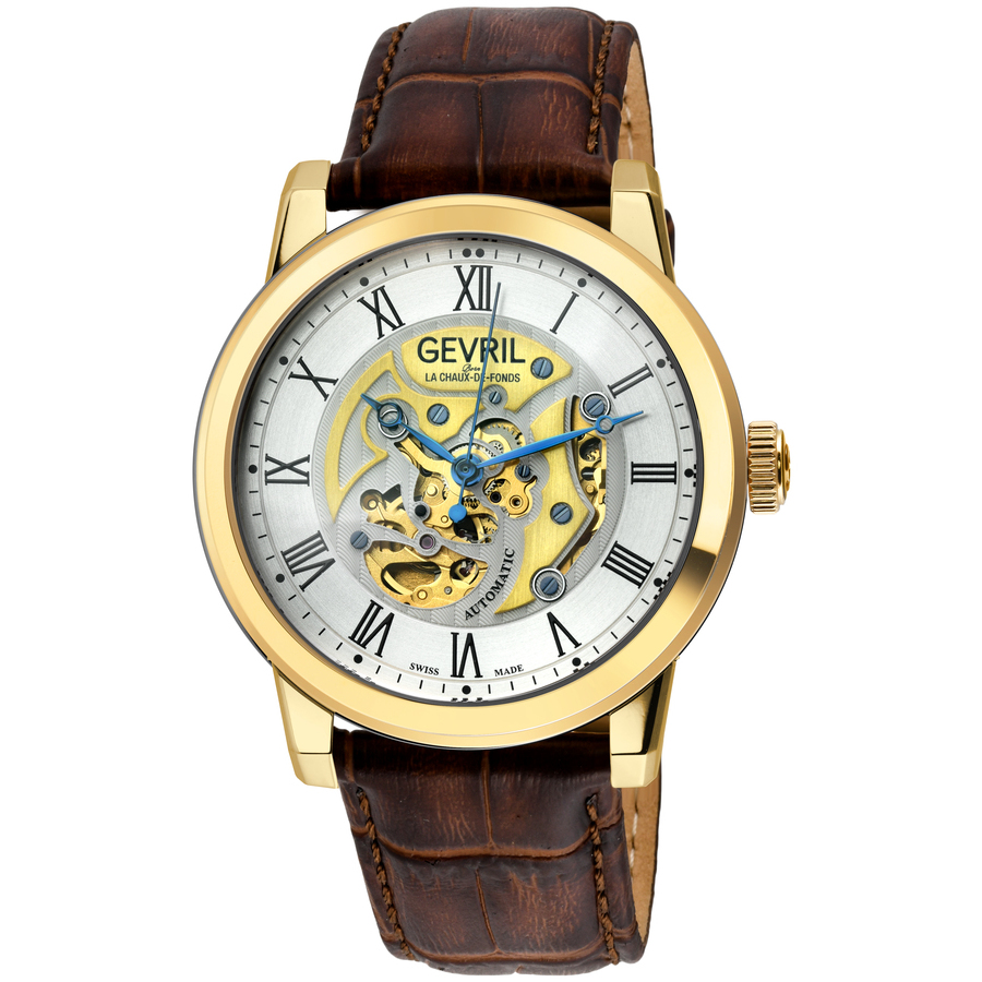 Gevril Vanderbilt Silver-tone Dial Men's Watch 22695 840840142764 ...
