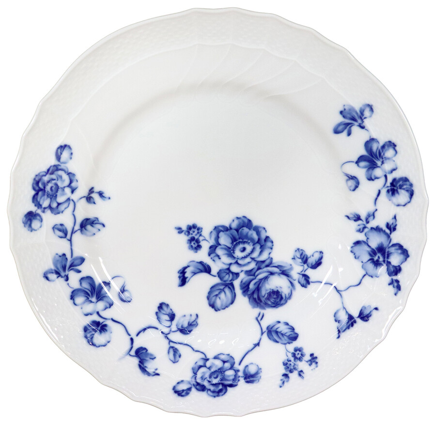 Ginori 1735 Rose Blu Sottosmalto Vecchio Ginori Flat Plate 26 Cm ...