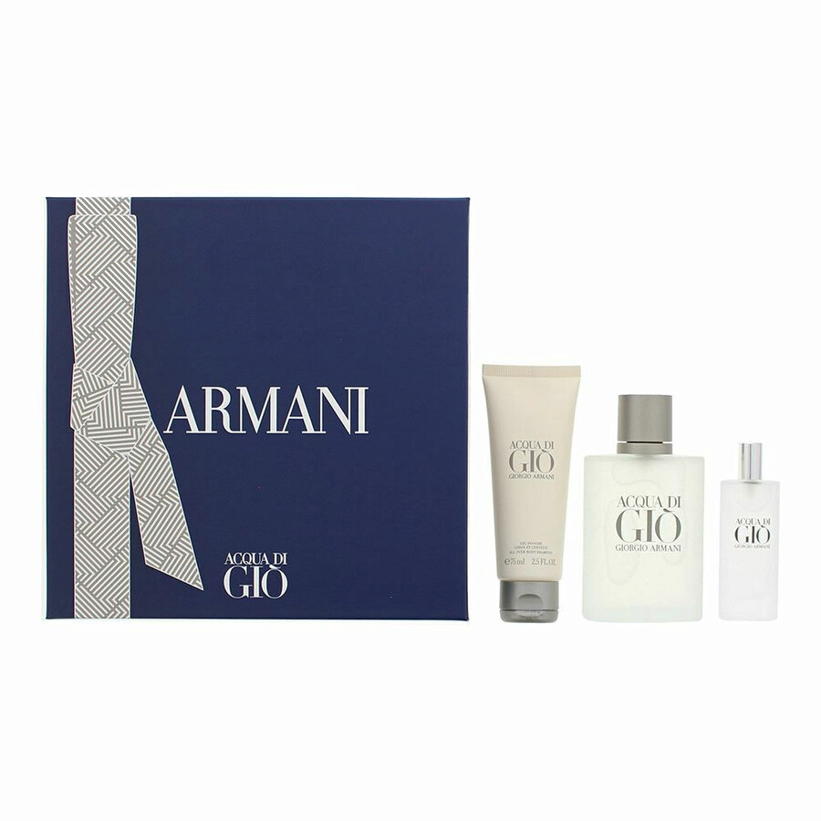 Giorgio Armani Men's Acqua Di Gio Gift Set Fragrances 3614273375801 ...