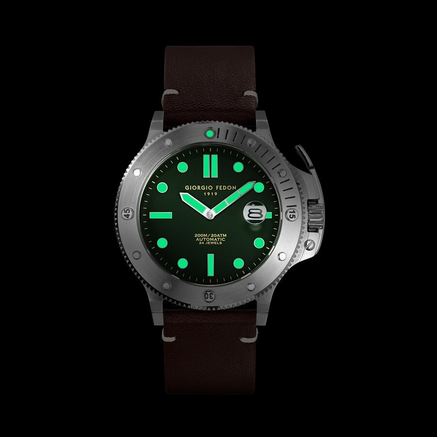 Giorgio Fedon 1919 Aquamarine I Automatic Green Dial Men's Watch ...