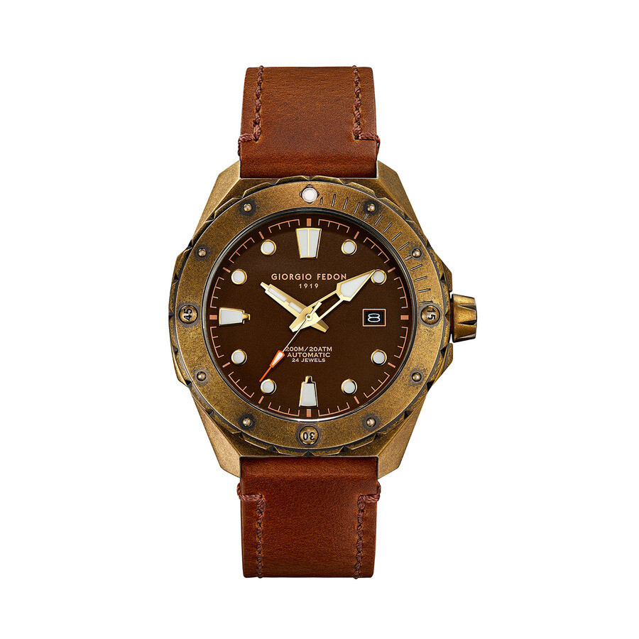 Giorgio Fedon 1919 Ocean Walker Automatic Brown Dial Men's Watch ...