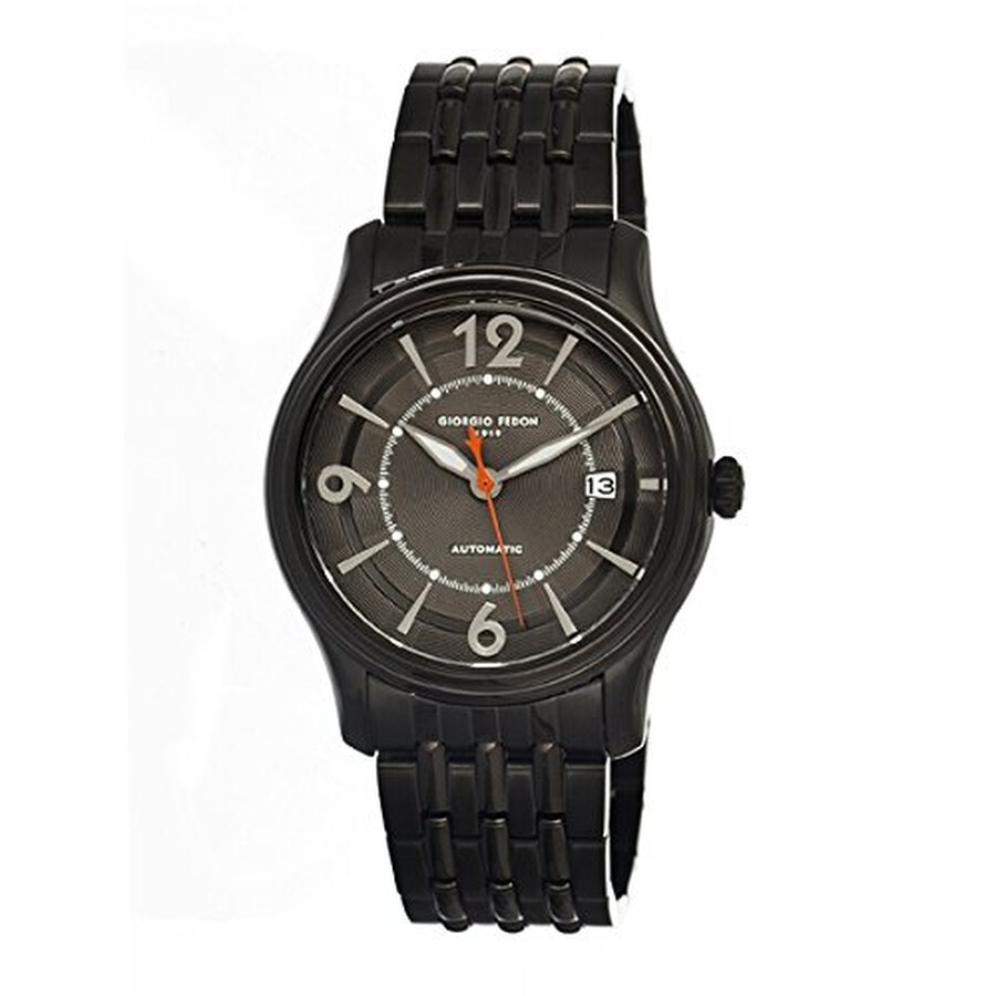 Giorgio Fedon 1919 Giorgio Fedon Mechanical Black Dial Black-plated Men ...