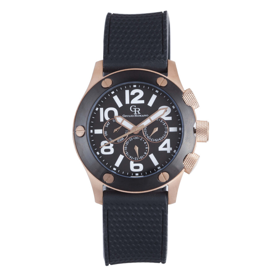 Giulio Romano Piemonte Quartz Black Dial Men's Watch GR-3000-09-007 ...