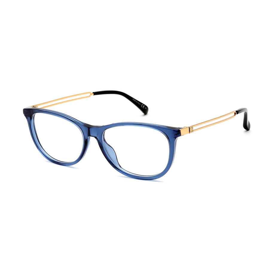 Givenchy Ladies Blue Rectangular Eyeglass Frames GV01090PJP0053 ...