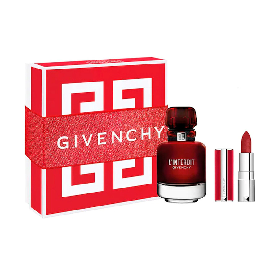Givenchy Ladies L'Interdit Rouge Gift Set Fragrances 3274872431553 ...